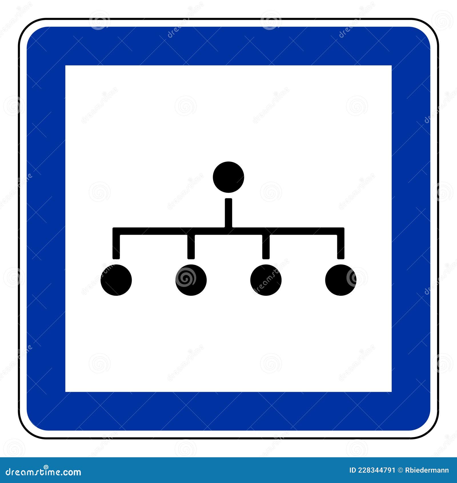 Network and road sign stock vector. Illustration of road - 228344791