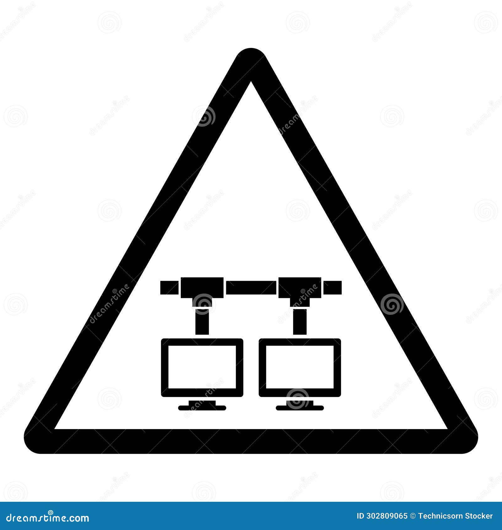 Network Room Symbol Sign,Vector Illustration, Isolate on White ...