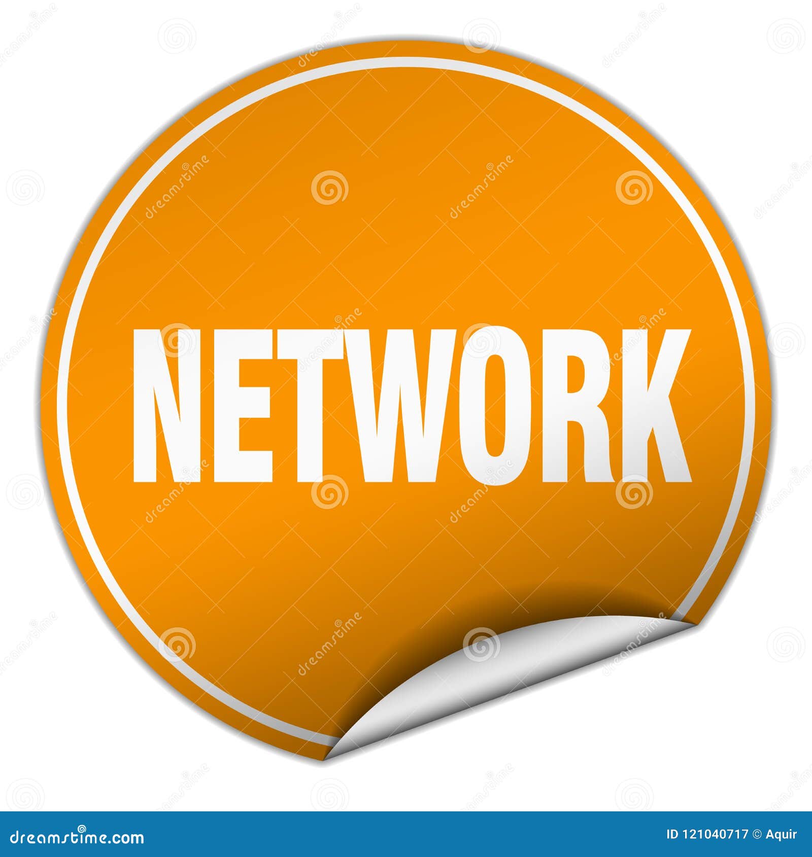 Network sticker stock vector. Illustration of note, banner - 121040717