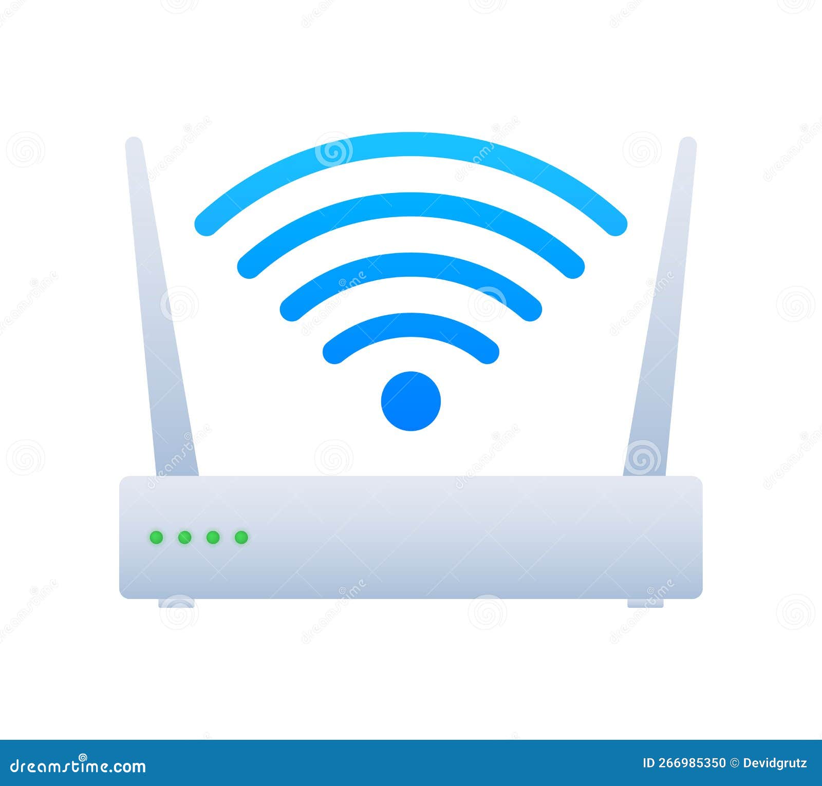 Network Router 3D WiFi Router. Internet Service Wireless Router. Vector ...