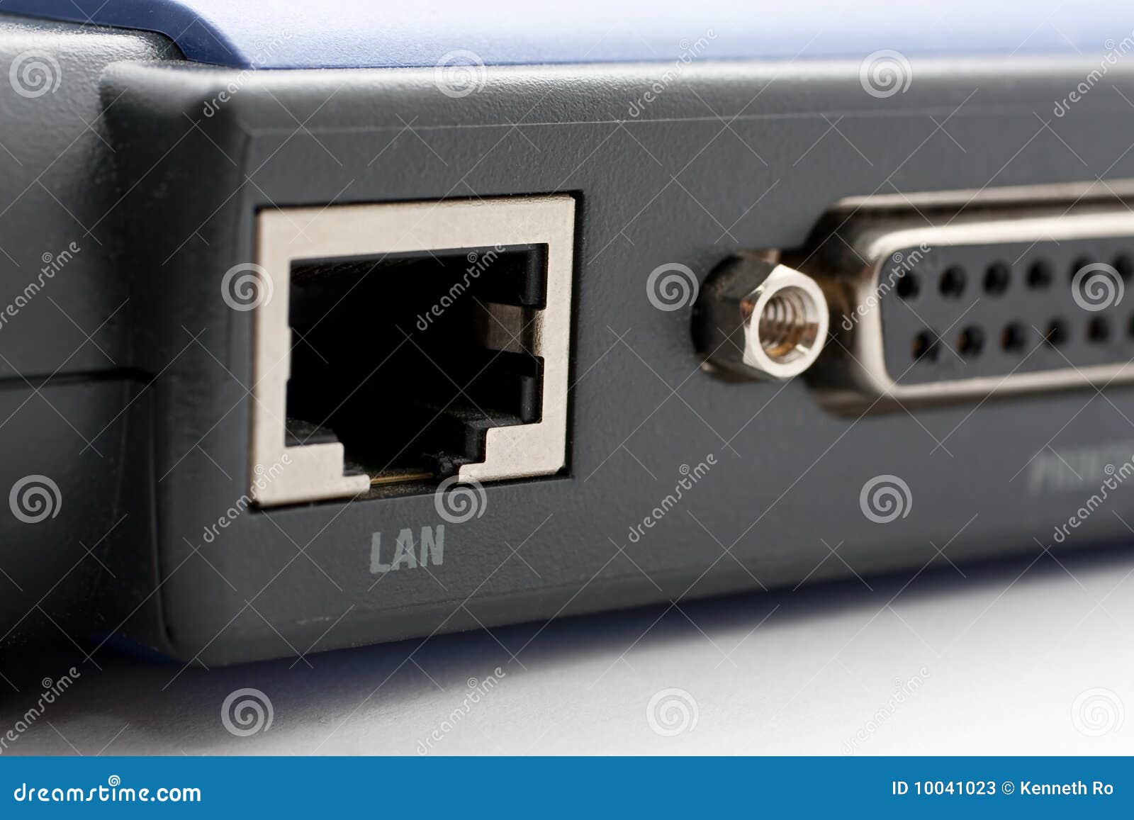 Network Router Ports Close Up Stock Image - Image of communications ...
