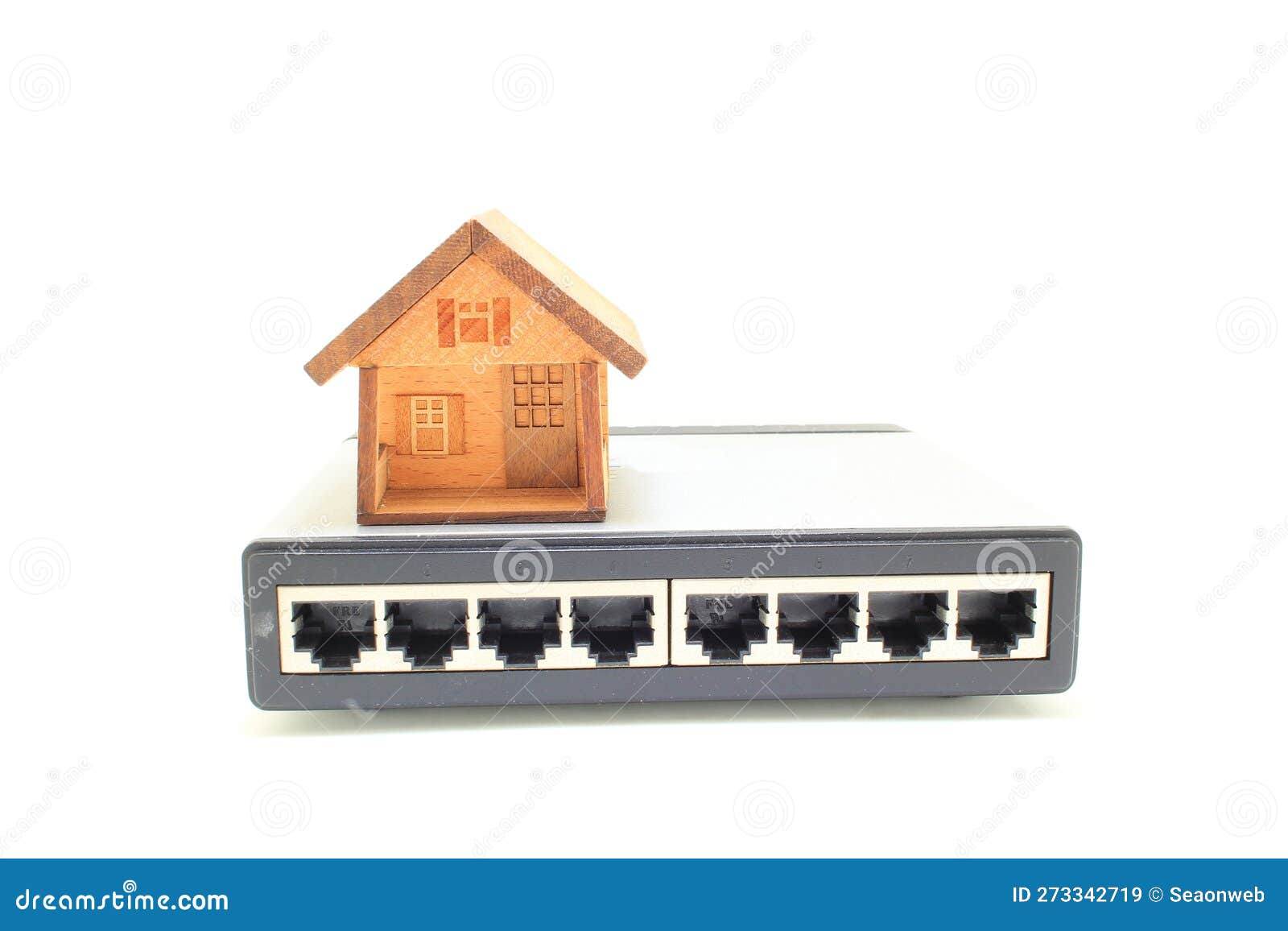 A Network Router, Network Wireless Media Gateway Stock Image - Image of ...