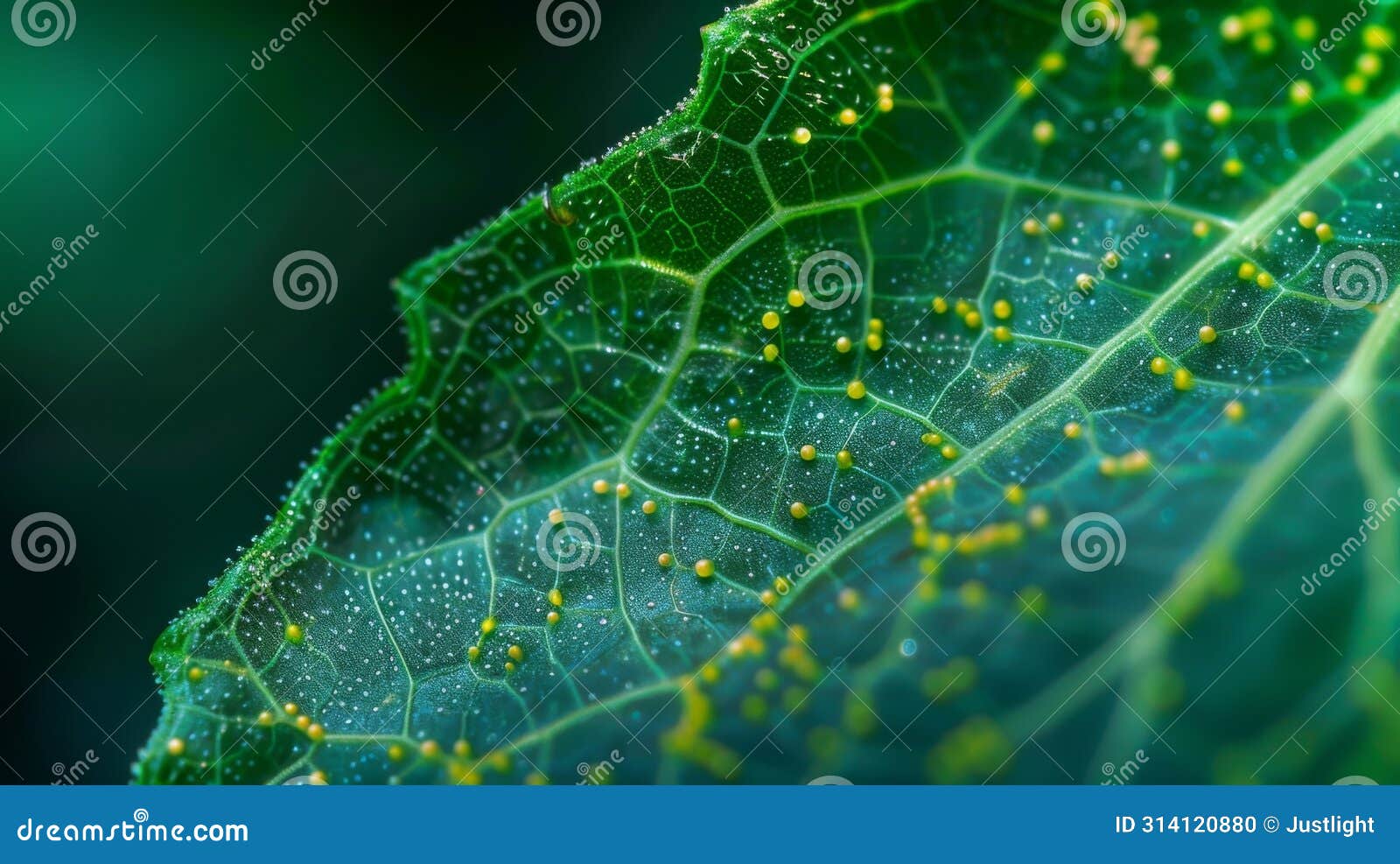 A Network of S on the Underside of a Leaf Where Tiny Spores Can Be Seen ...