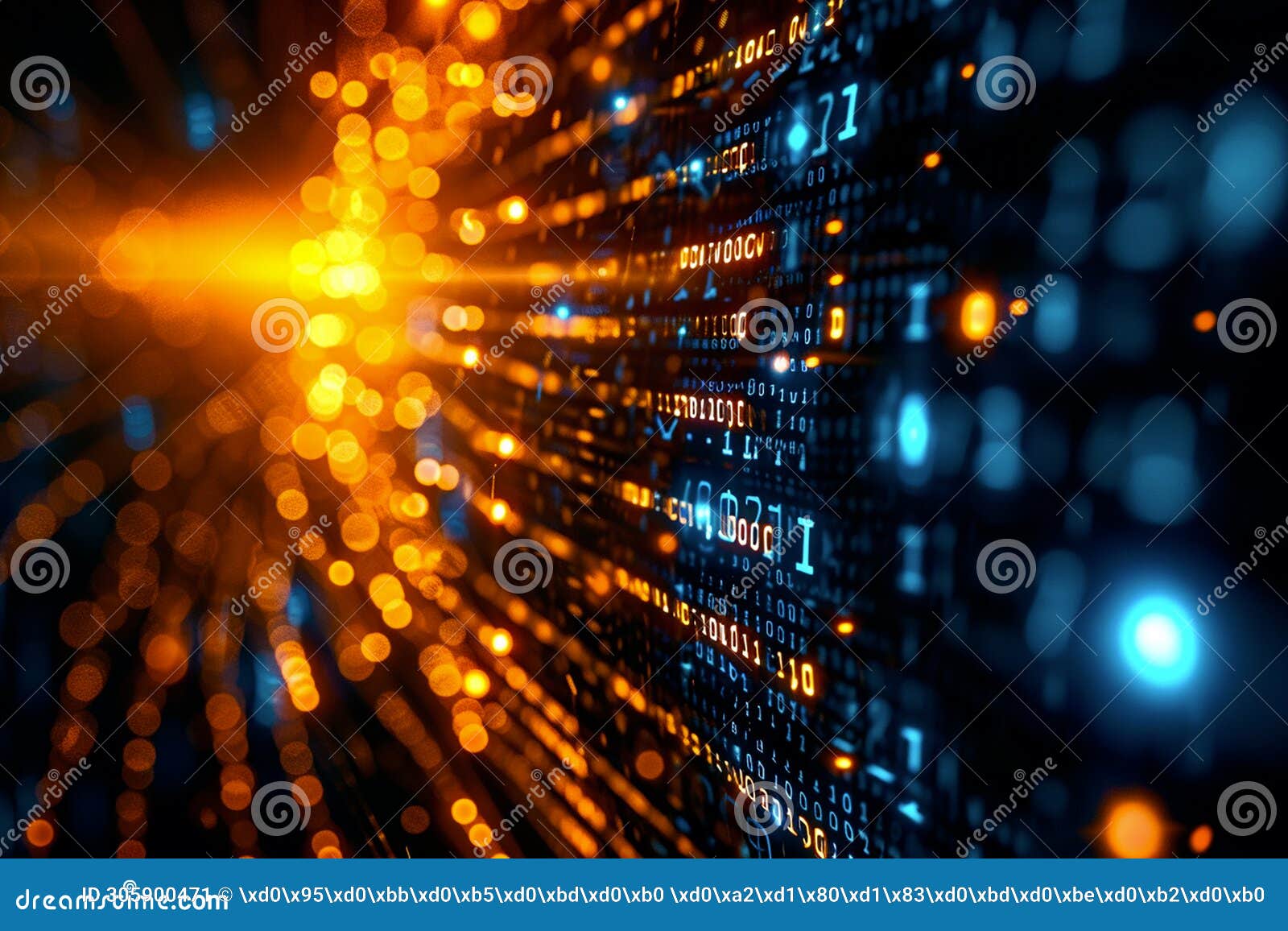 Network Security, Abstract Blue Background for Design on Topic of ...