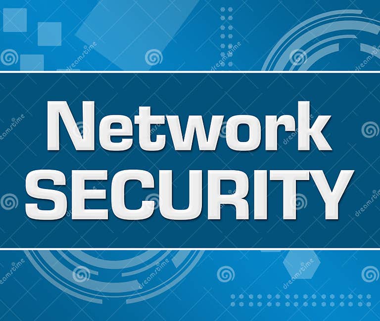 Network Security Abstract Blue Background Stock Illustration ...