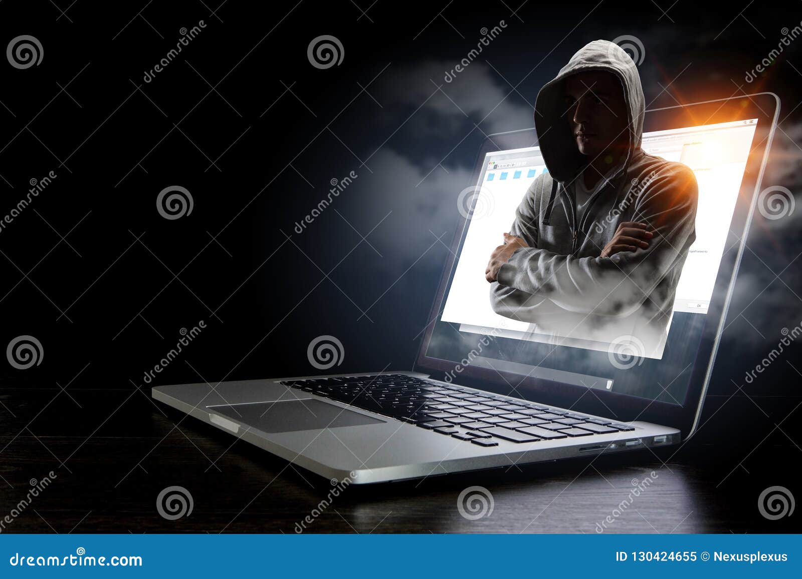Network Security and Computer Crime. Mixed Media Stock Image - Image of ...