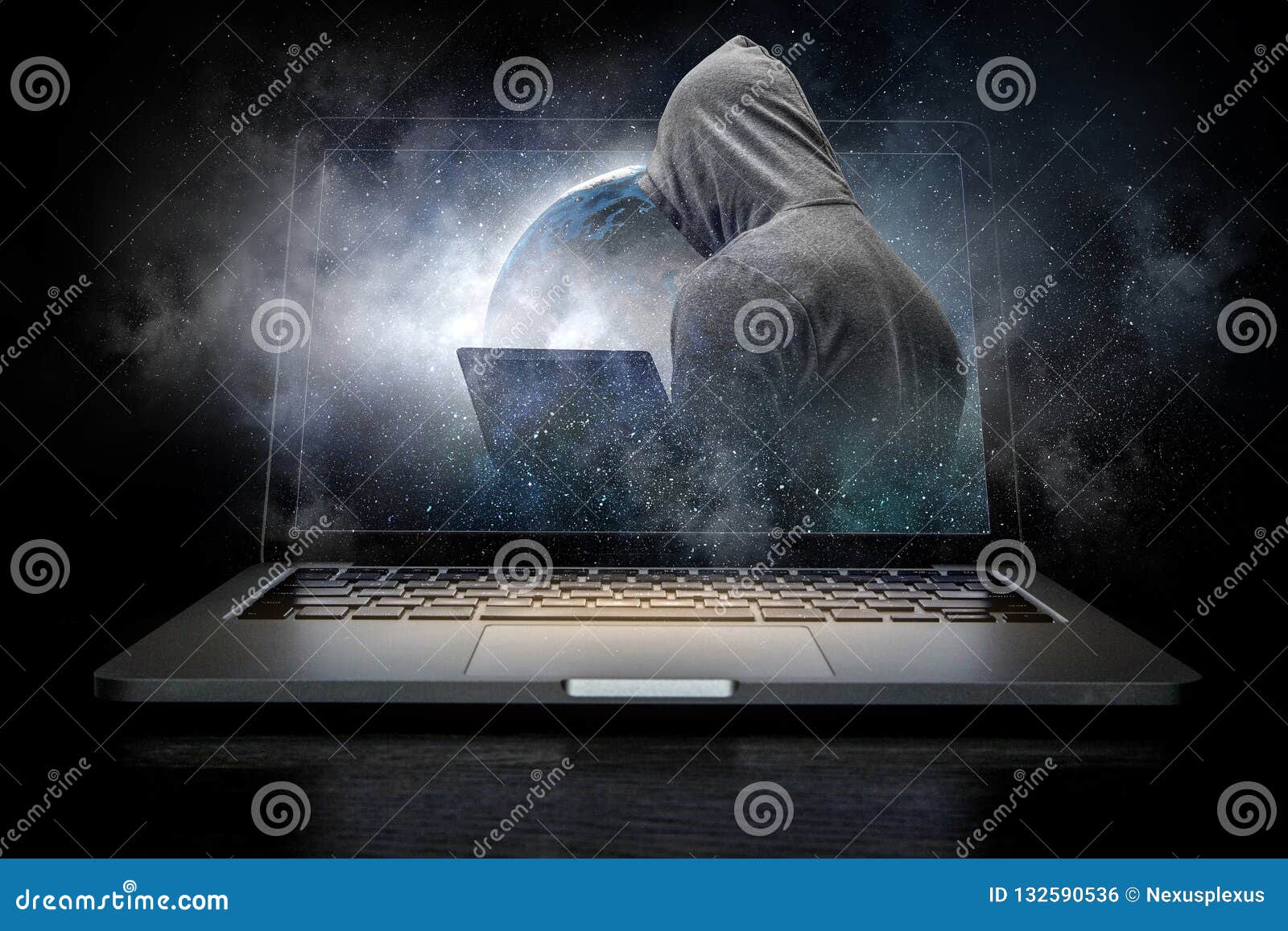 Network Security and Computer Crime. Mixed Media Stock Photo - Image of ...