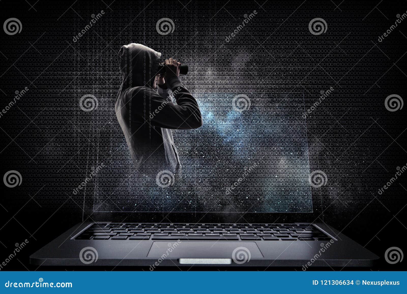 Network Security and Computer Crime. Mixed Media Stock Photo - Image of ...