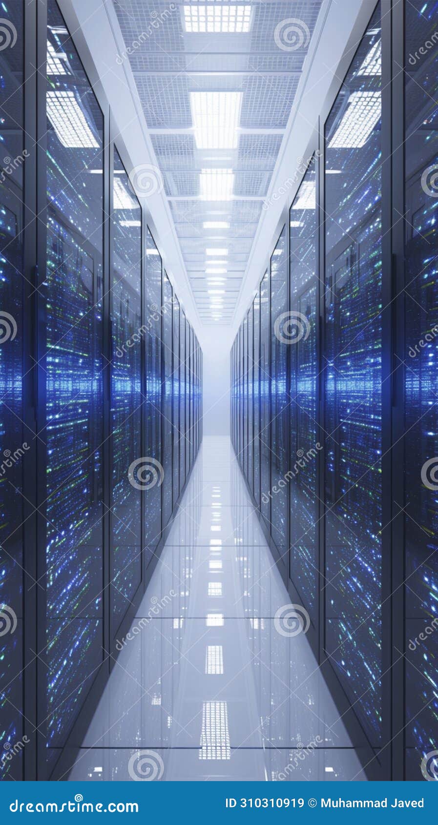 Network Security Computer Racks in a High Tech Data Center Stock ...