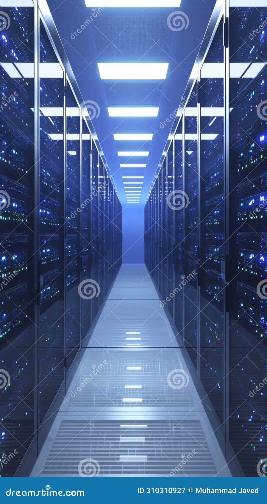 Network Security Computer Racks in a High Tech Data Center Stock ...