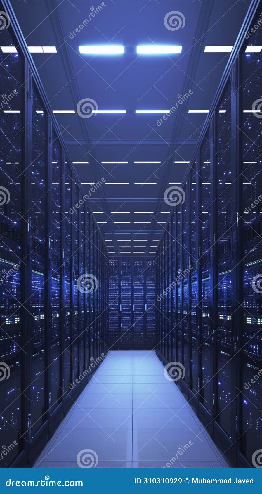 Network Security Computer Racks in a High Tech Data Center Stock ...