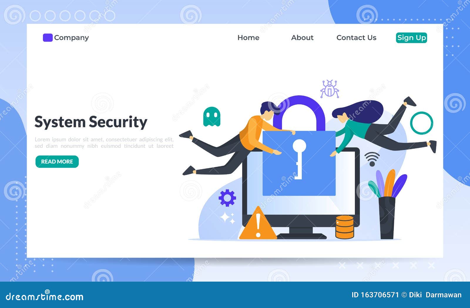 Network Security Concept Database Secure And Personal Data Protection
