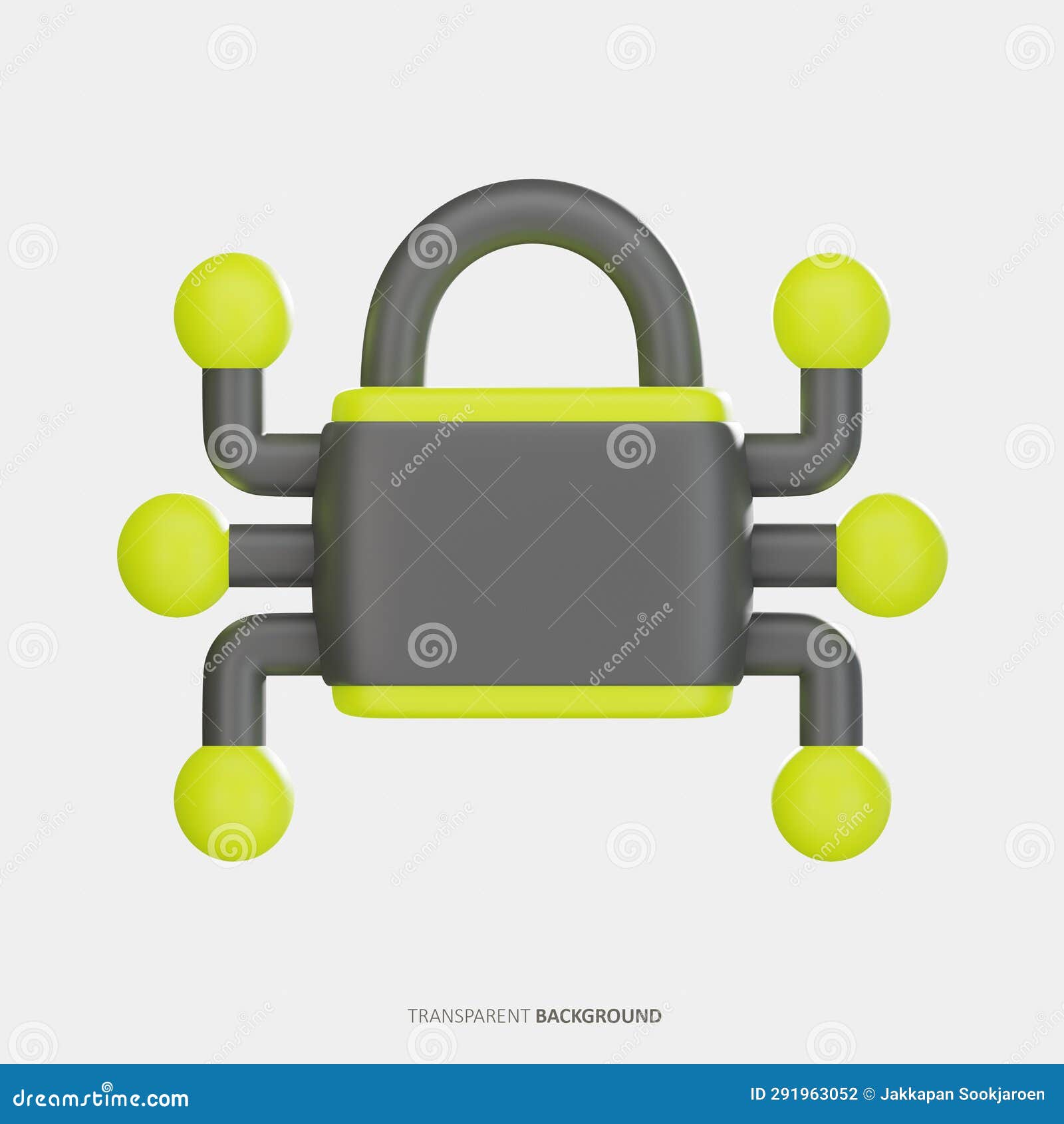 Network Security 3D Illustration Transparent Background Stock Photo ...