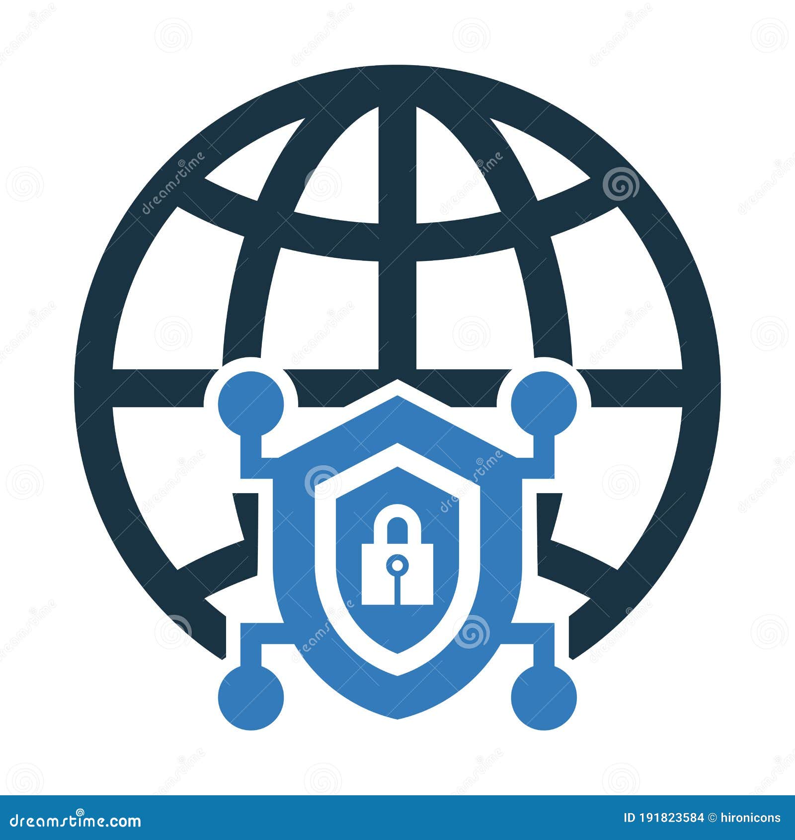 Network Security Icon / Vector Graphics Stock Vector - Illustration of ...