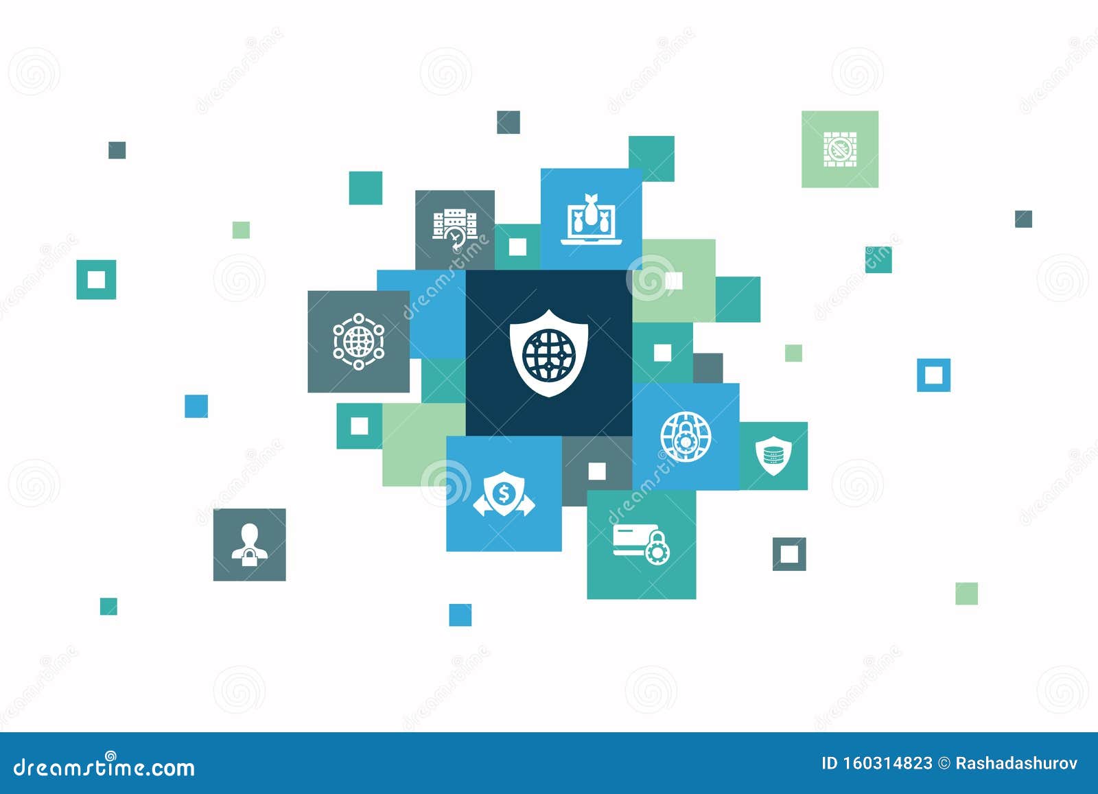 Network Security Infographic 10 Steps Stock Vector - Illustration of ...