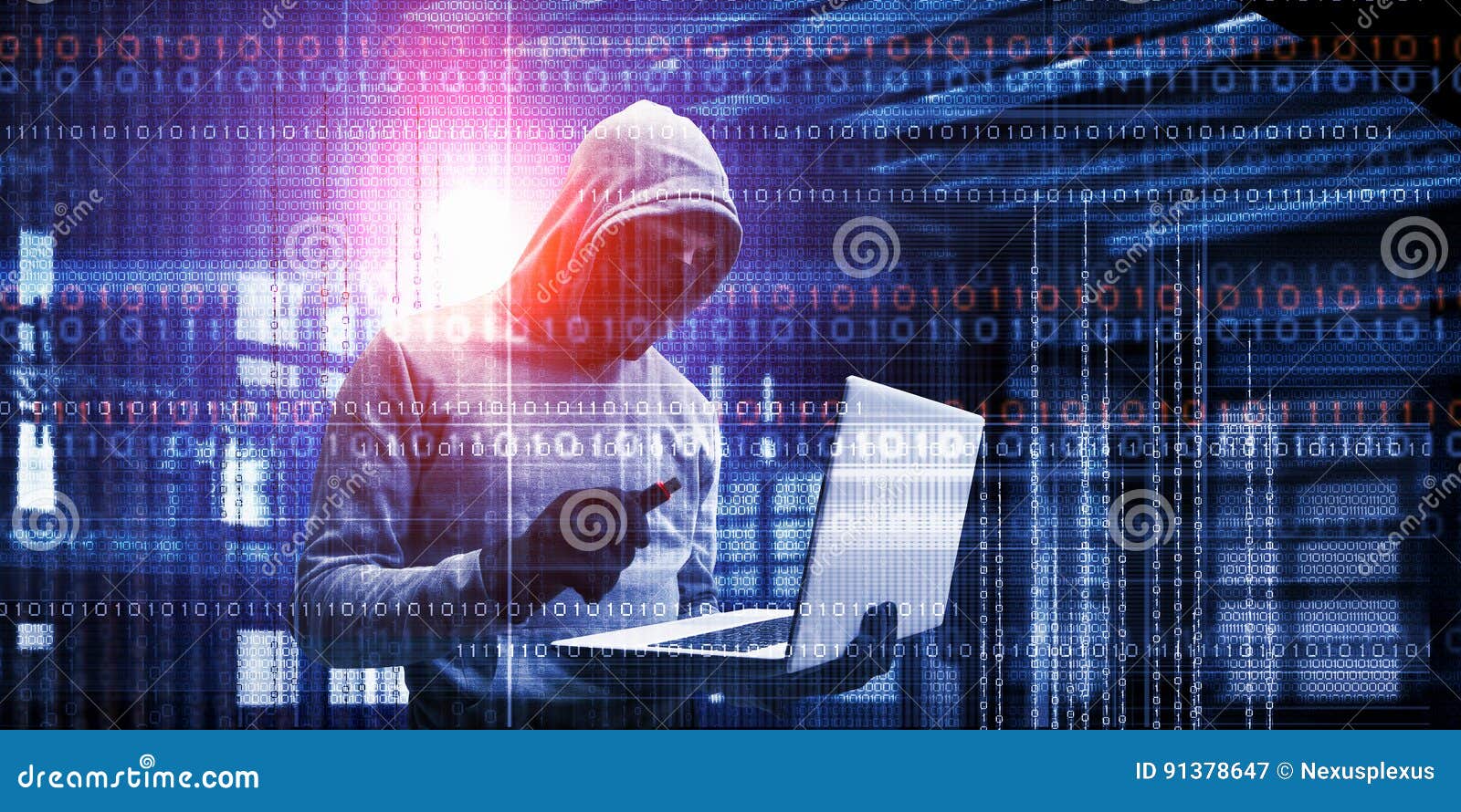 Network Security and Privacy Crime. Mixed Media Stock Image - Image of ...