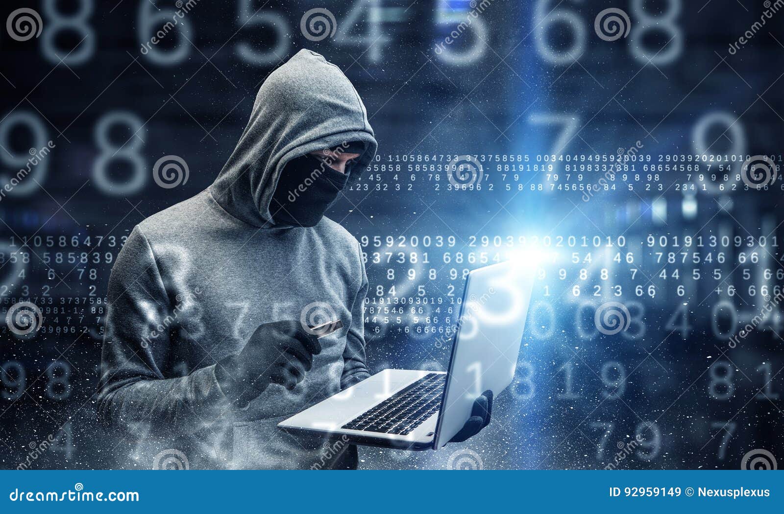 Network Security and Privacy Crime. Mixed Media Stock Image - Image of ...