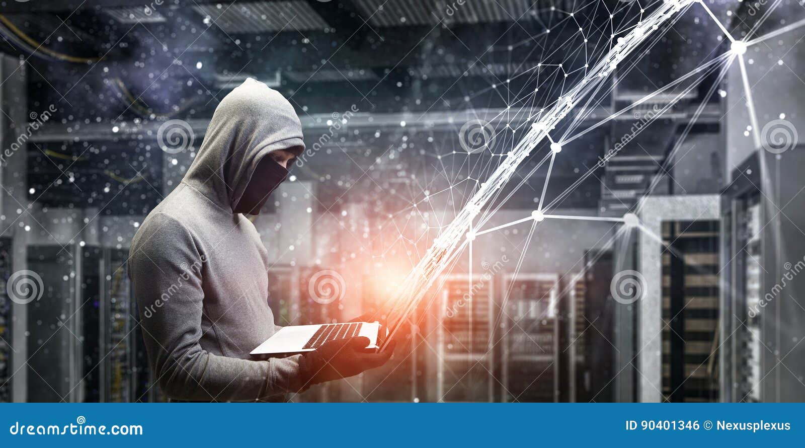 Network Security and Privacy Crime. Mixed Media . Mixed Media Stock ...