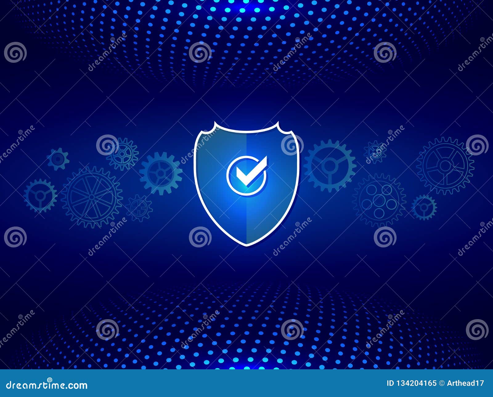 Network Security Shield. Data Protection Stock Vector - Illustration of ...