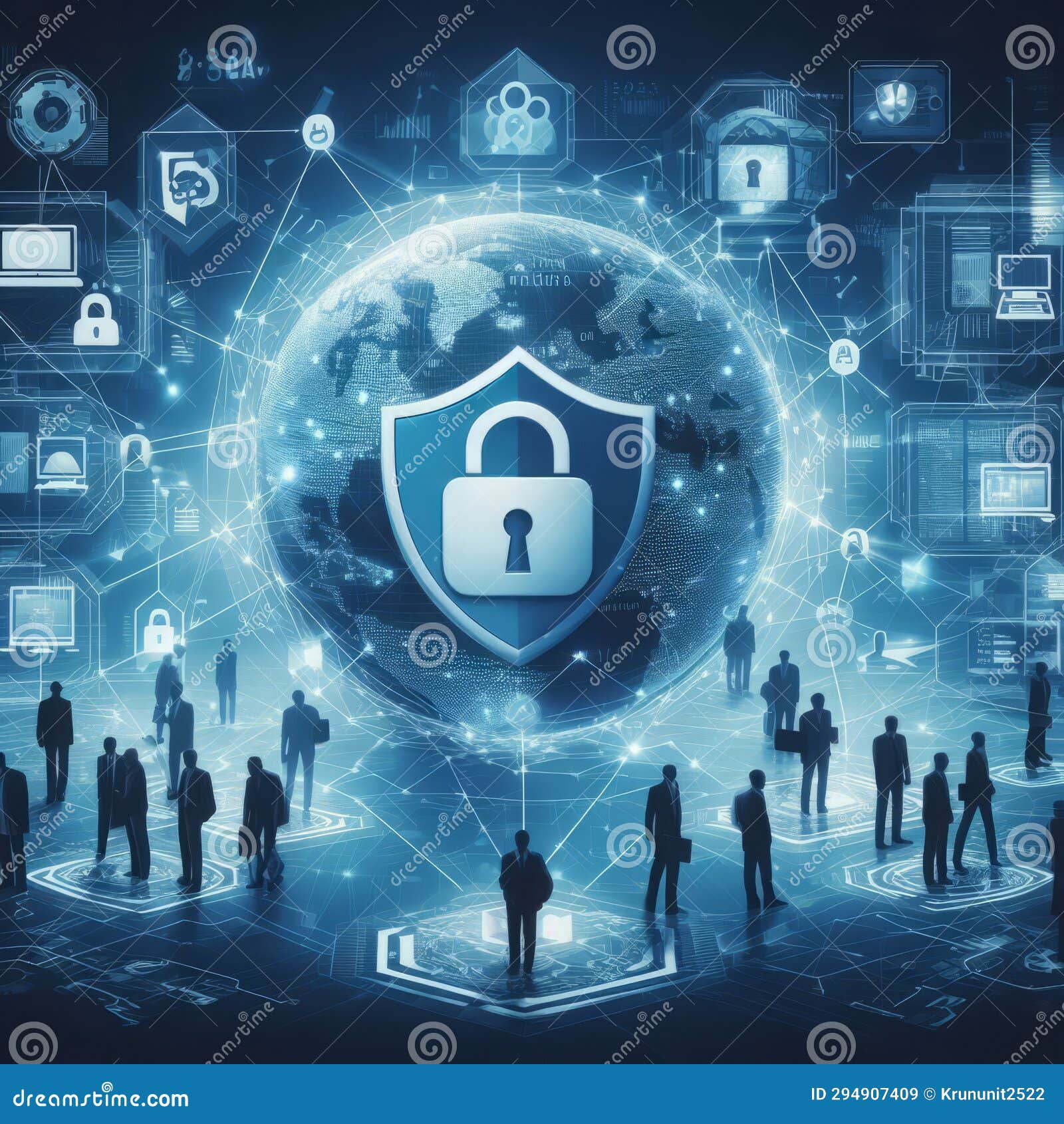 Network Security System Computer, Network Internet Safety Stock ...