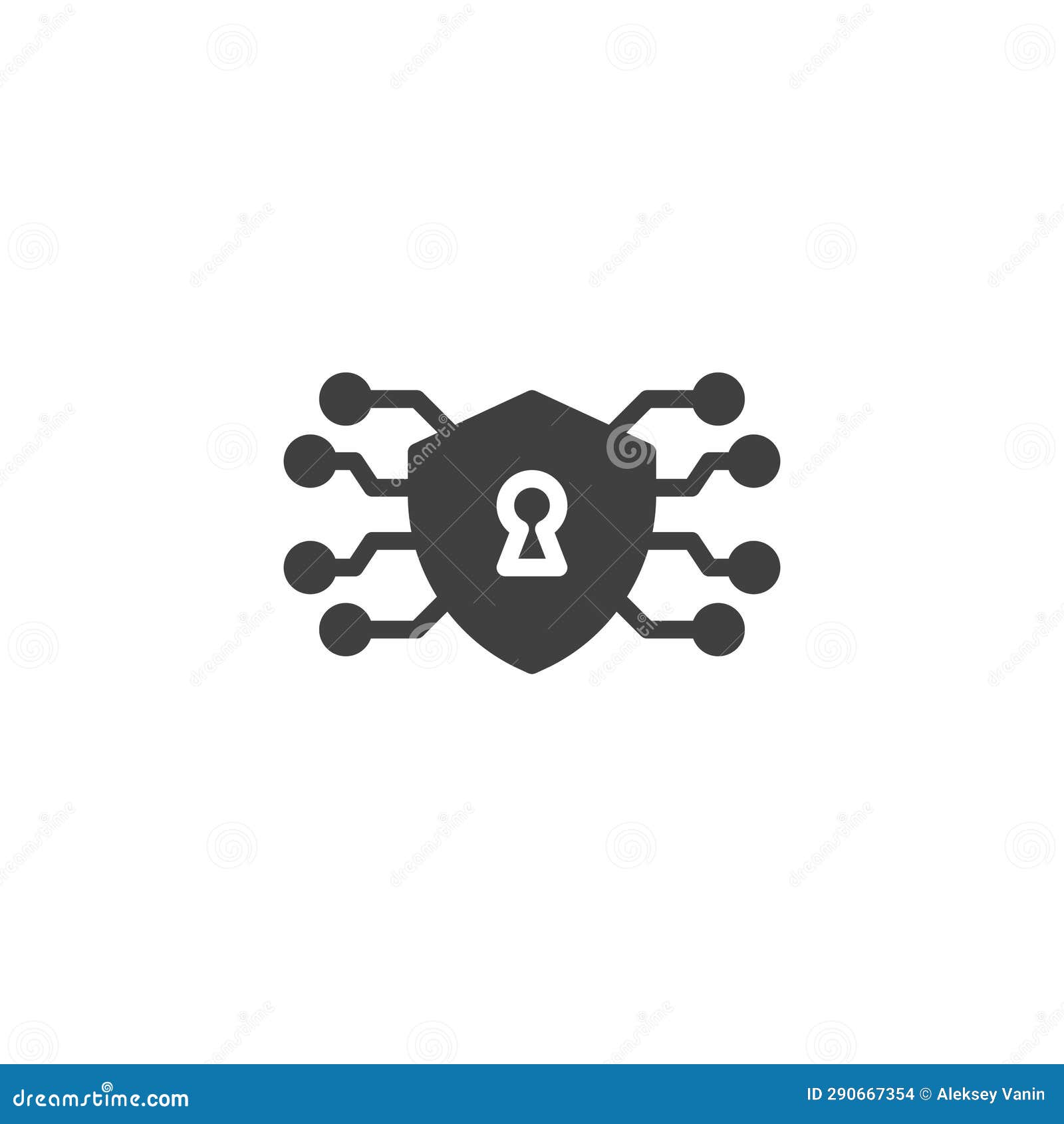 Network Security Vector Icon Stock Vector - Illustration of glyph, icon ...