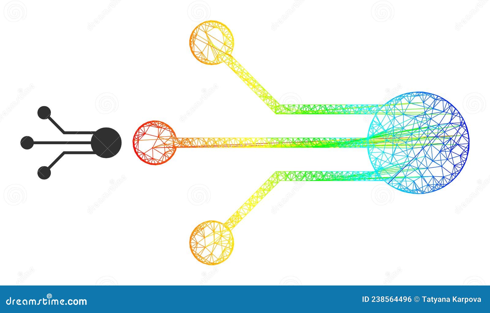 Network Sensor Cog Mesh And Unclean Bicolor Join Now Stamp Royalty-Free ...