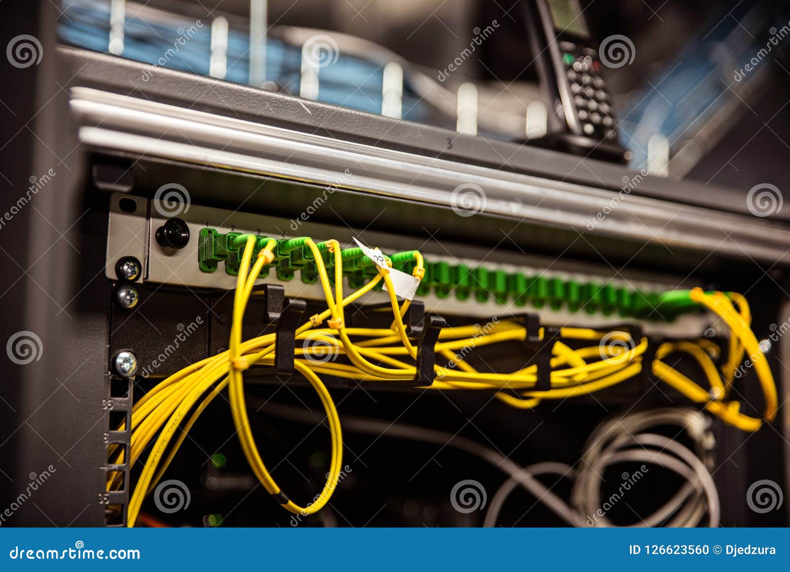 Network Server and Internet Wires. Stock Photo - Image of network ...