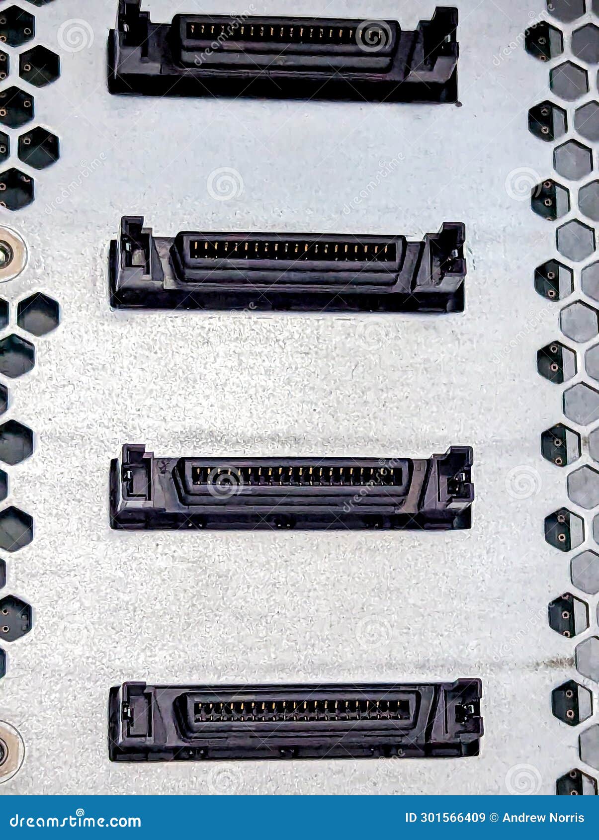 Network Server Ports stock image. Image of technology - 301566409