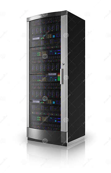 Network server rack stock illustration. Illustration of hosting - 21637475
