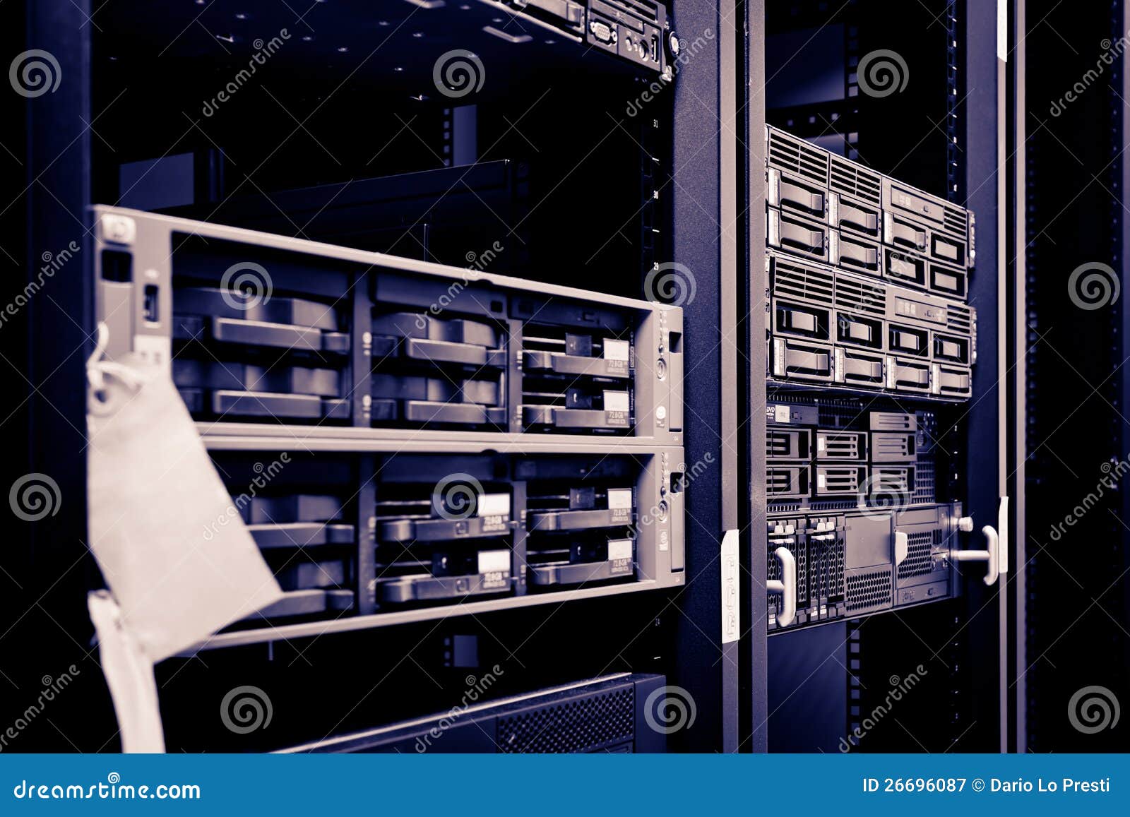 Network Server Rack Hard Disks Stock Image - Image of data, room: 26696087