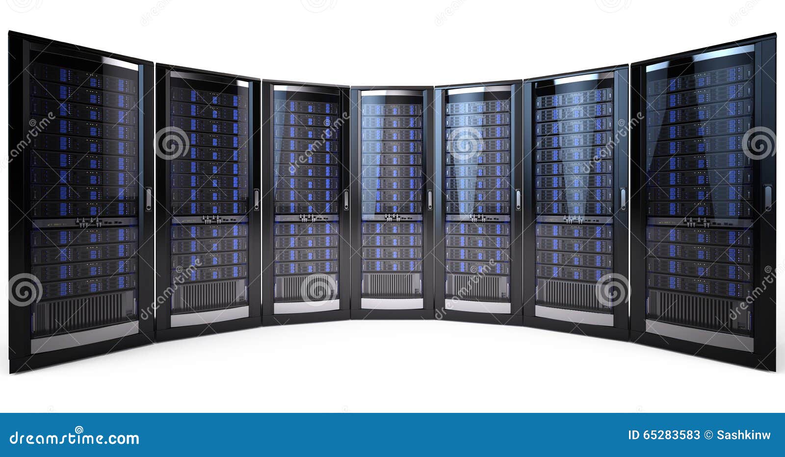 Network server racks stock illustration. Illustration of communication ...