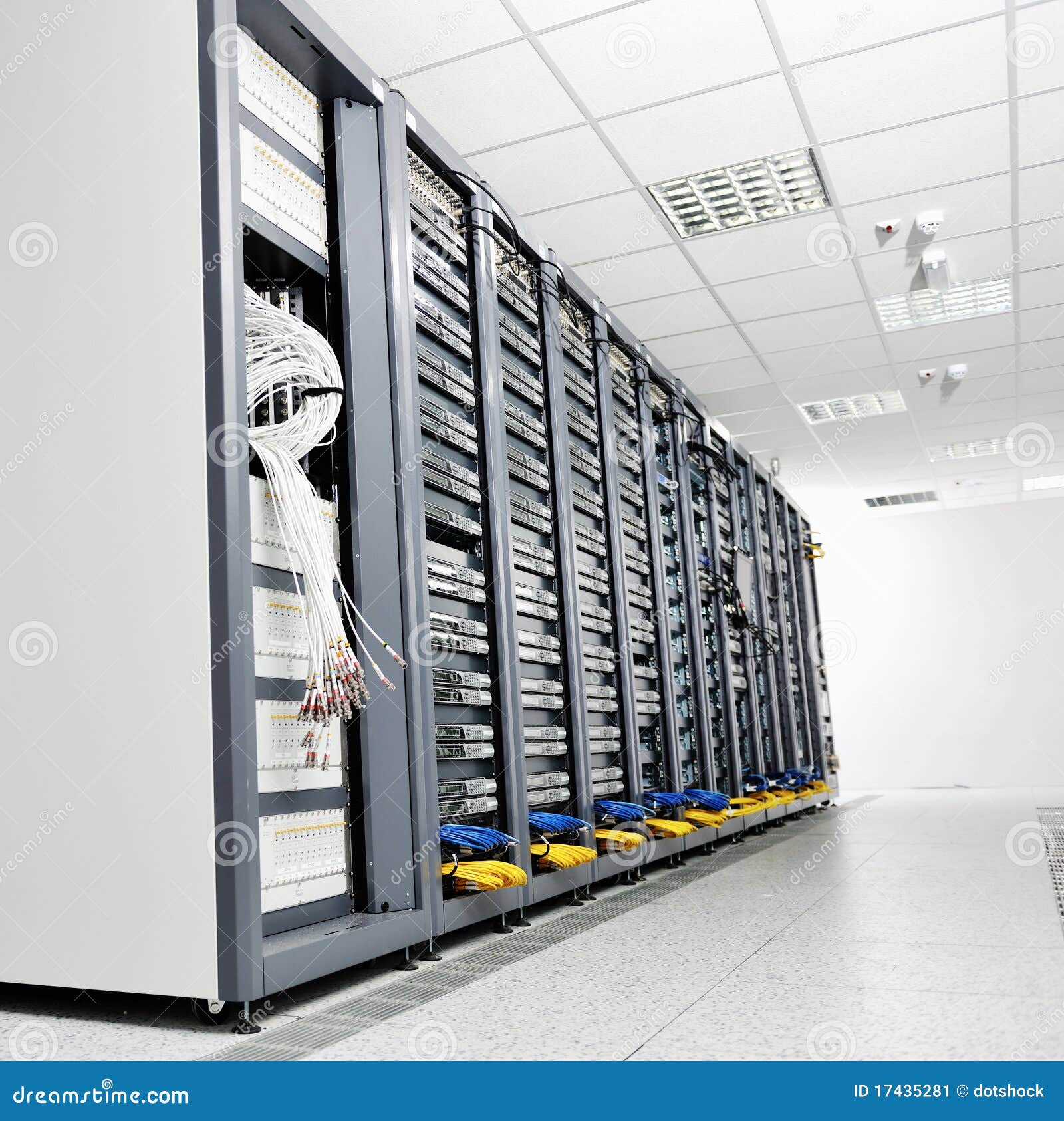 Network server room stock image. Image of data, modern - 17435281
