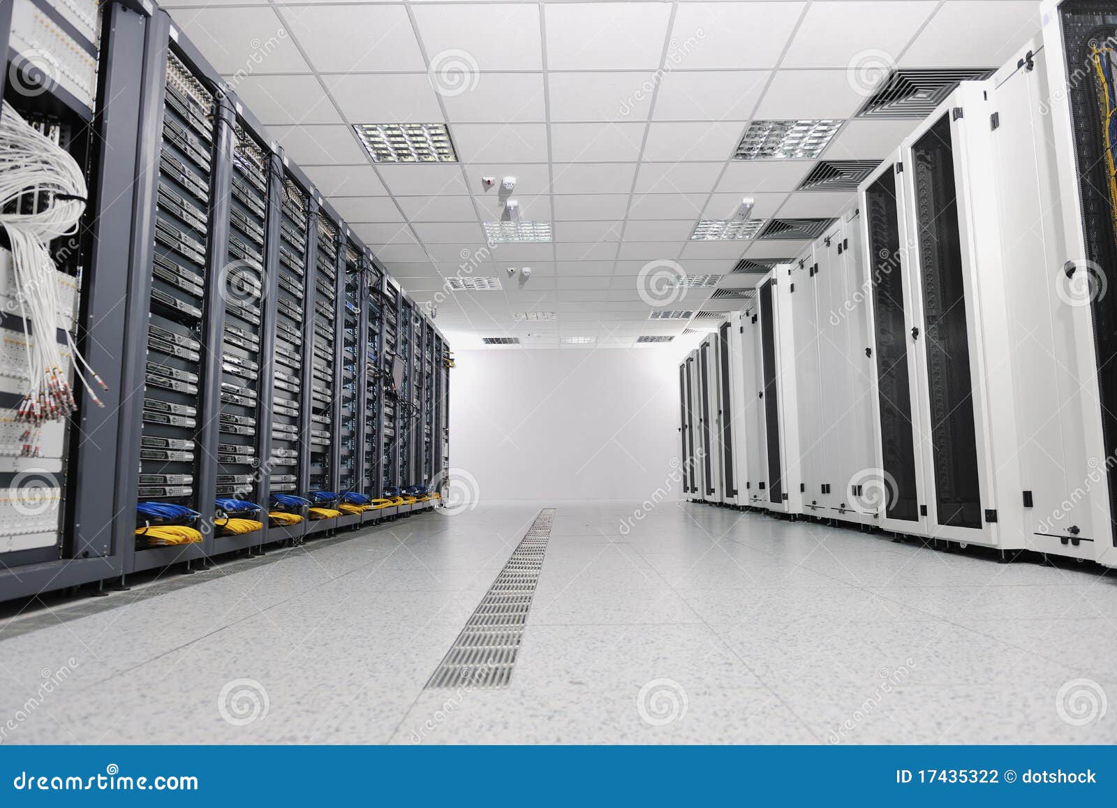 Network server room stock photo. Image of display, cluster - 17435322