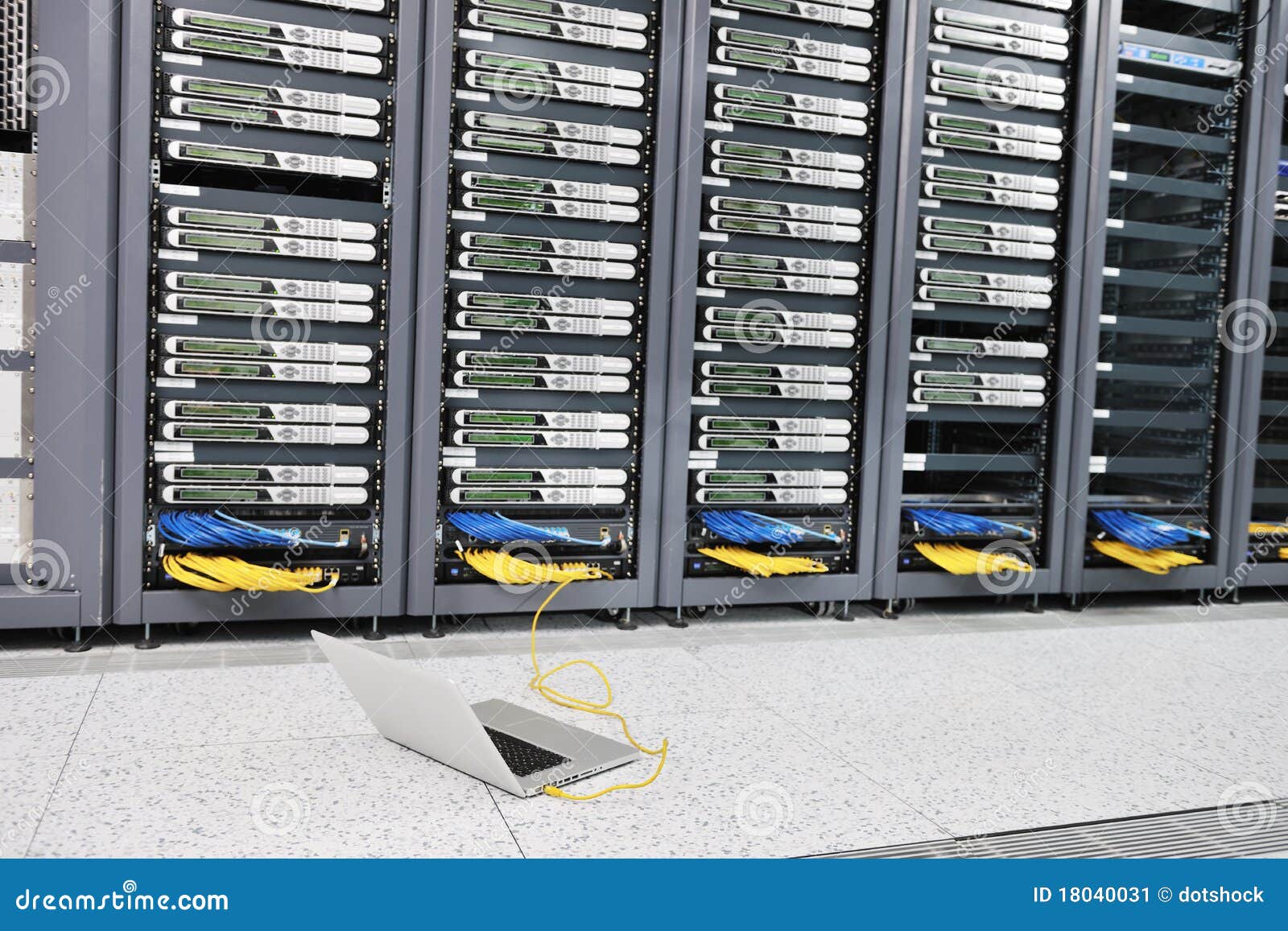 Network server room stock image. Image of industry, room - 18040031