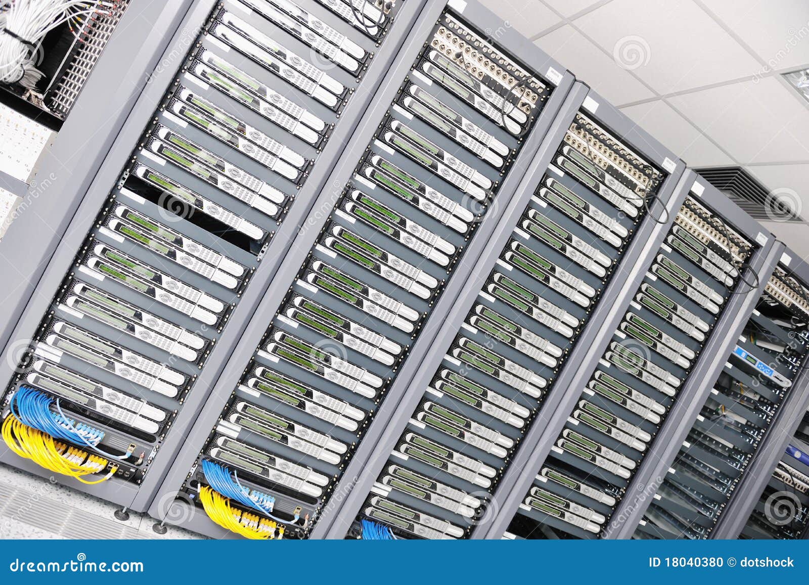 Network server room stock photo. Image of computer, drive - 18040380
