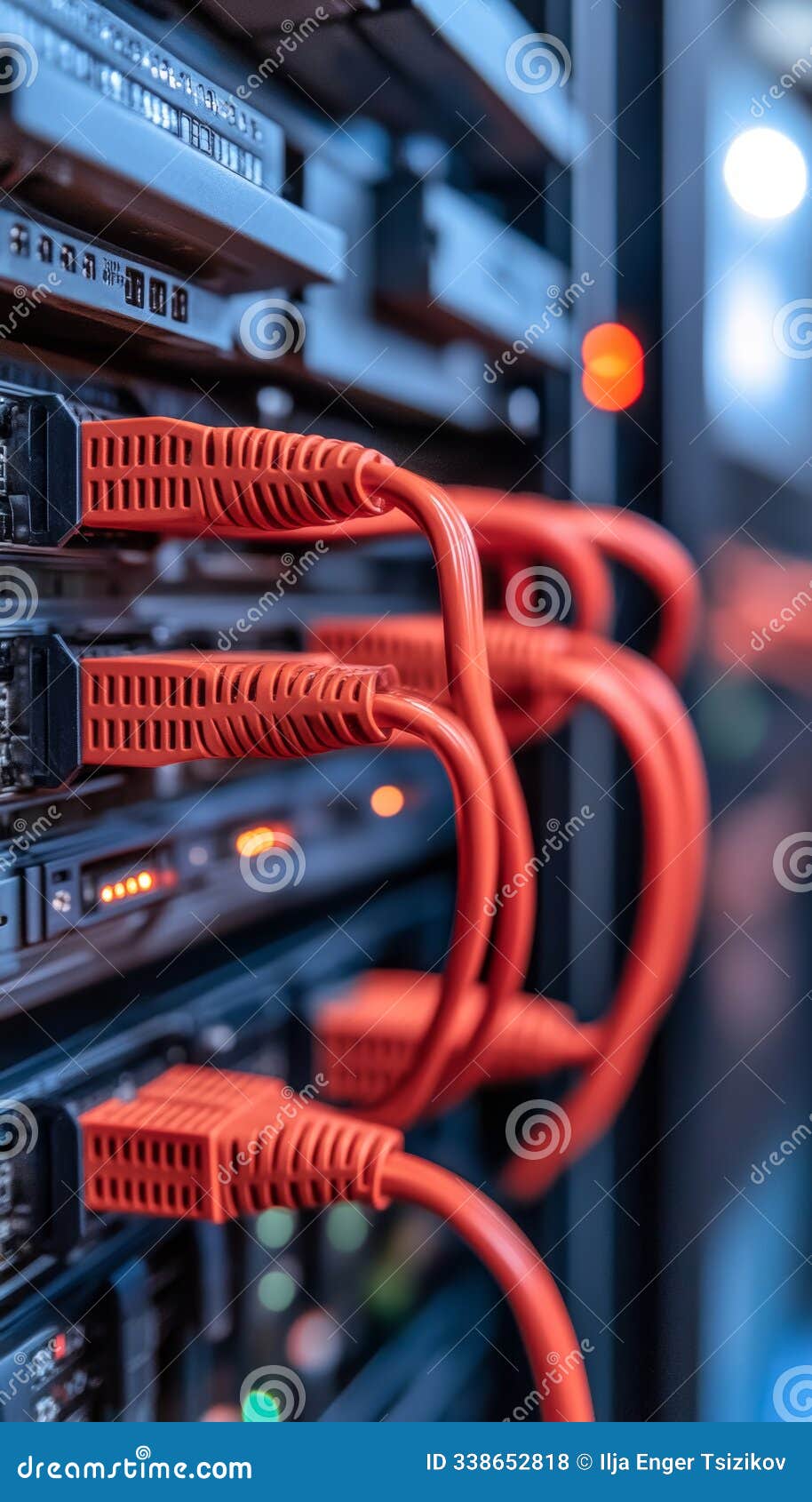 Network Server Room, Fiber Optic Cables, Data Center, Technology ...