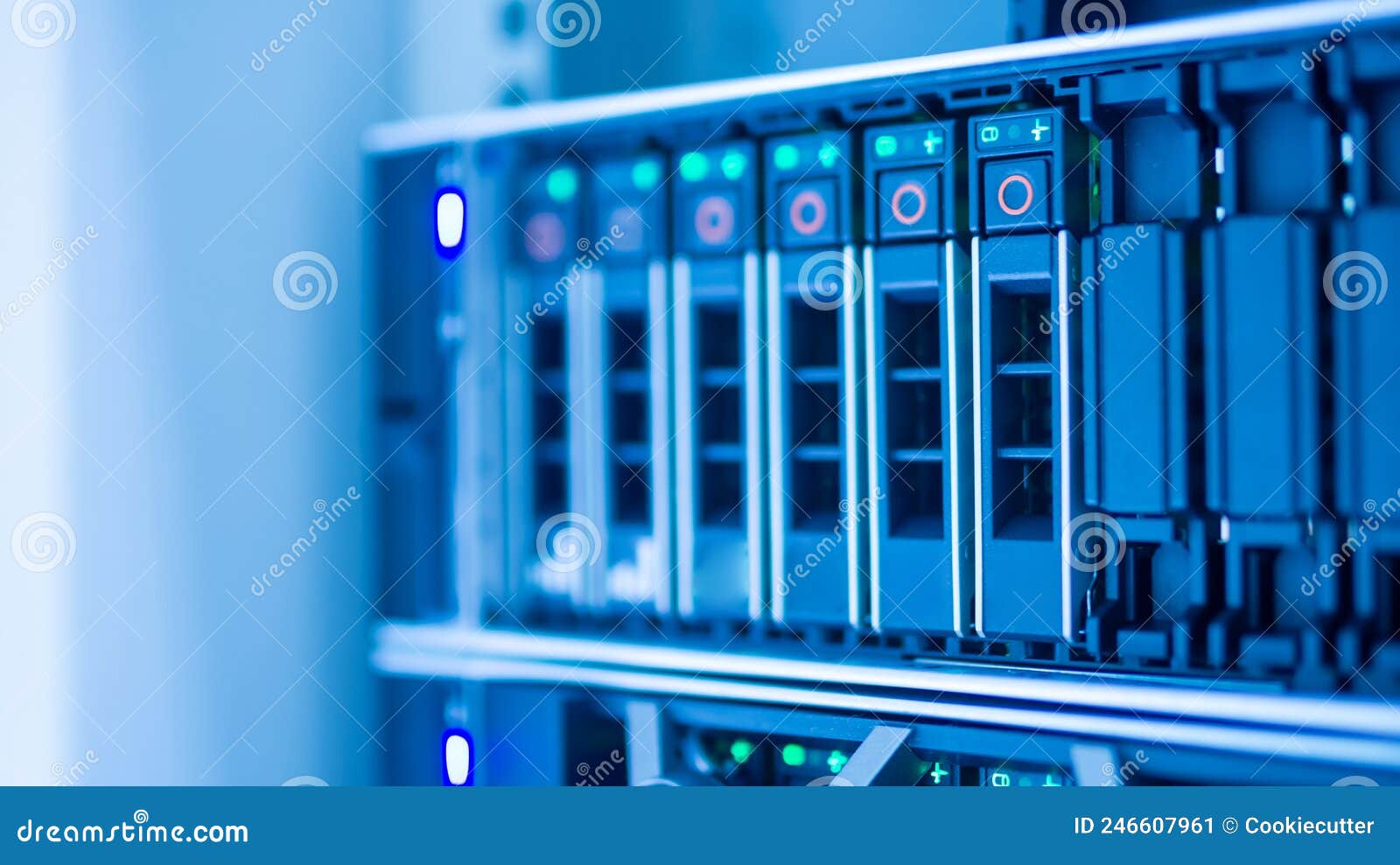 Computer data server stock image. Image of connection - 246607961