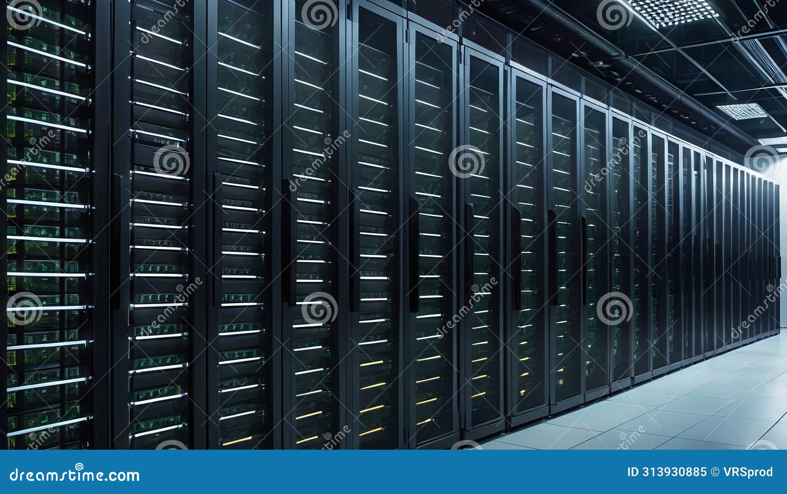 Network Server Room Racks stock image. Image of networking - 313930885