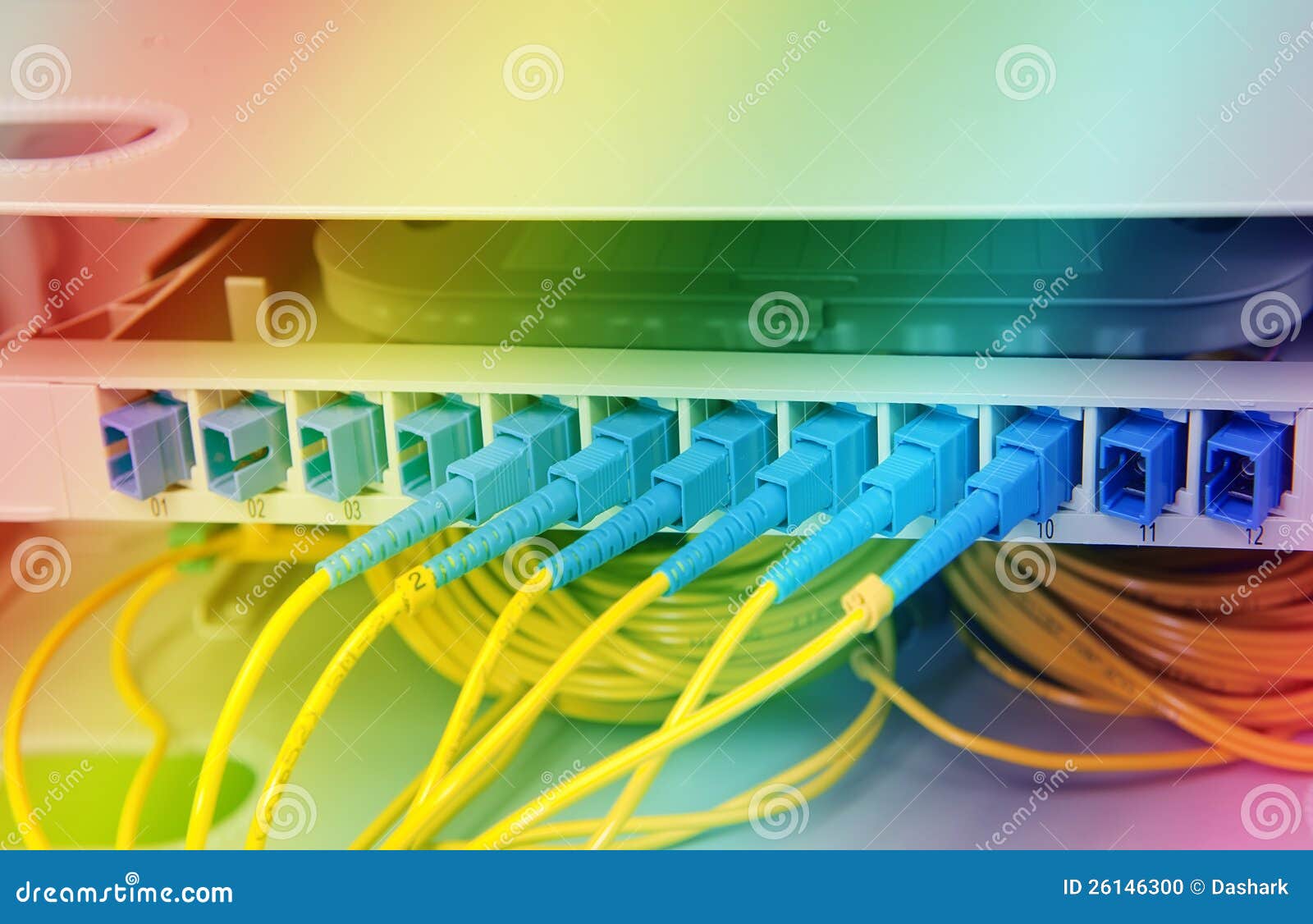 Network Server Room Routers Stock Photo - Image of ethernet, fiber ...