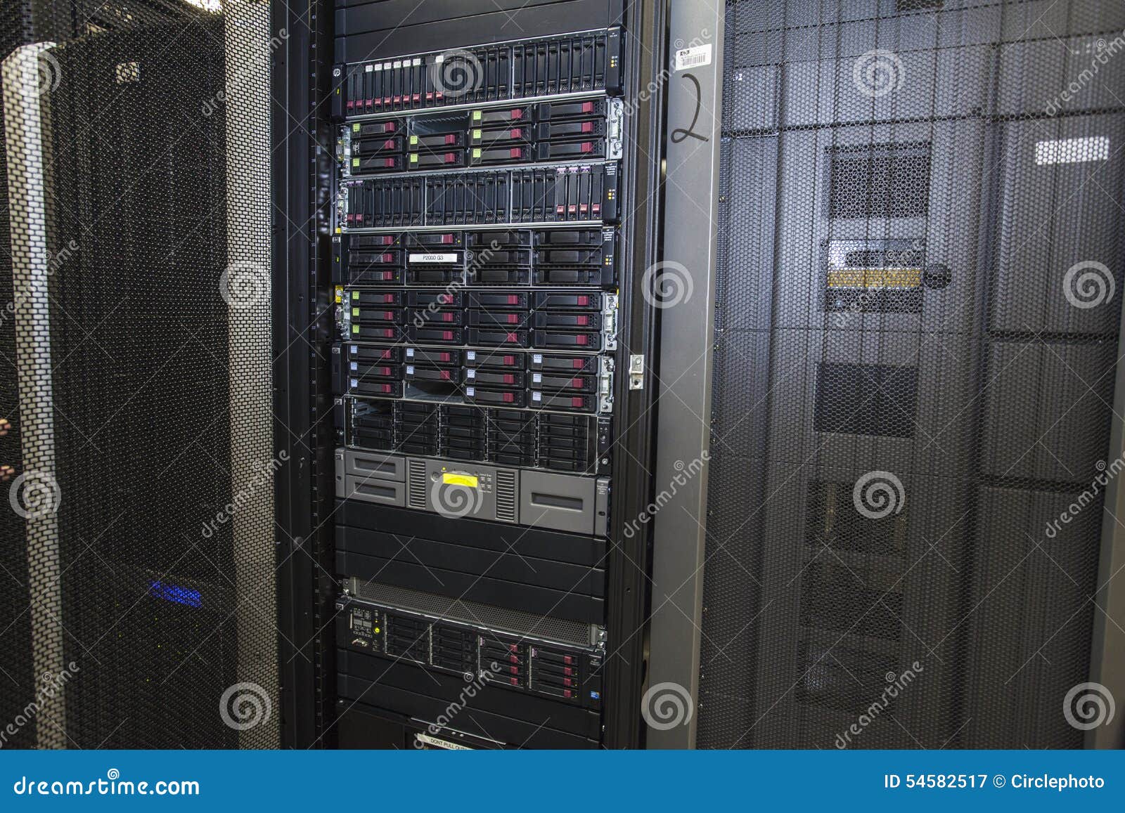 Network server room editorial photography. Image of domain - 54582517