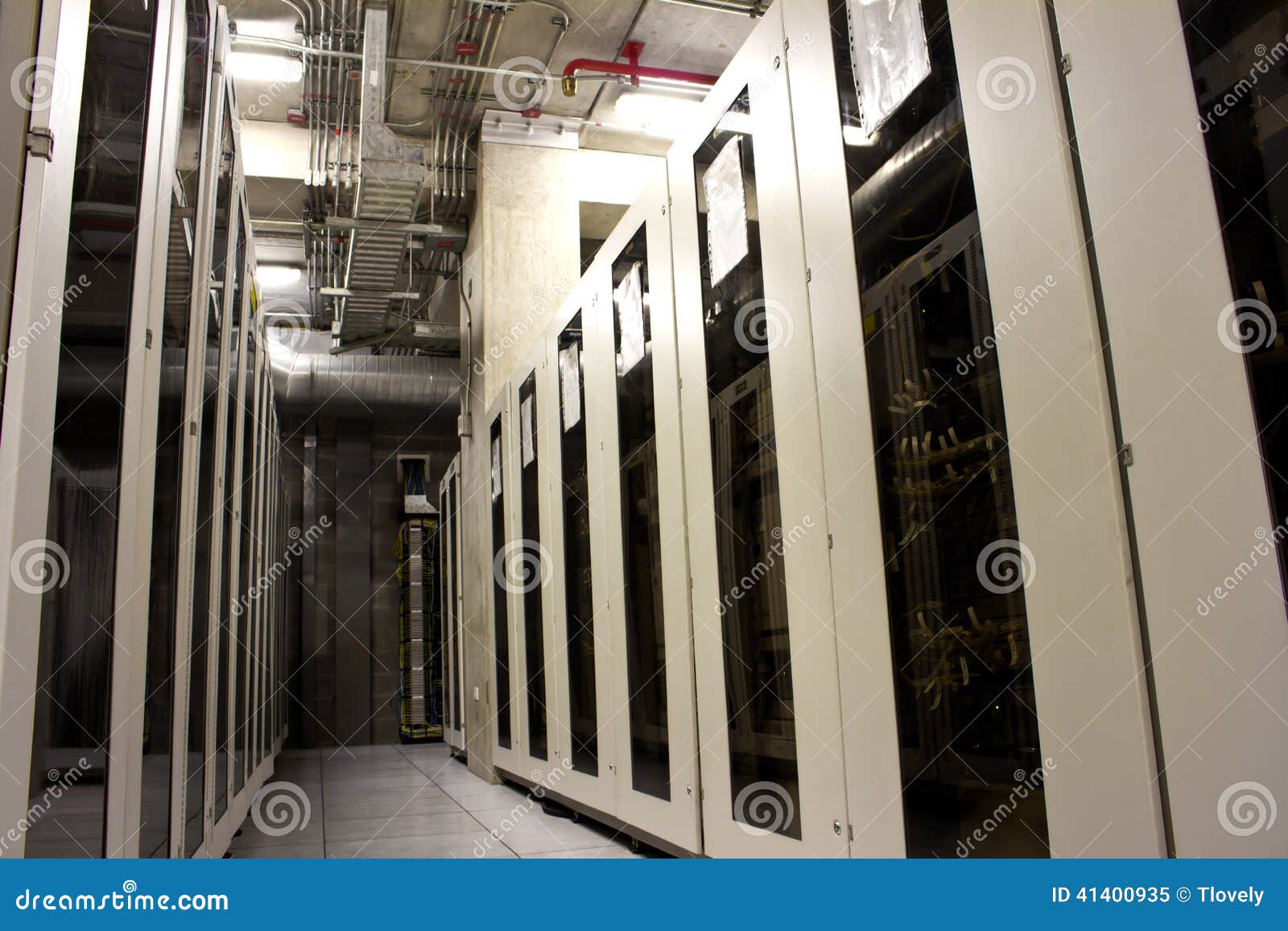 Network Server System Cabinet Stock Image - Image of computer, interior ...