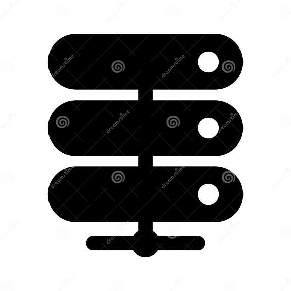 Network Server Vector Design Icon Of Data Storage Stock Illustration