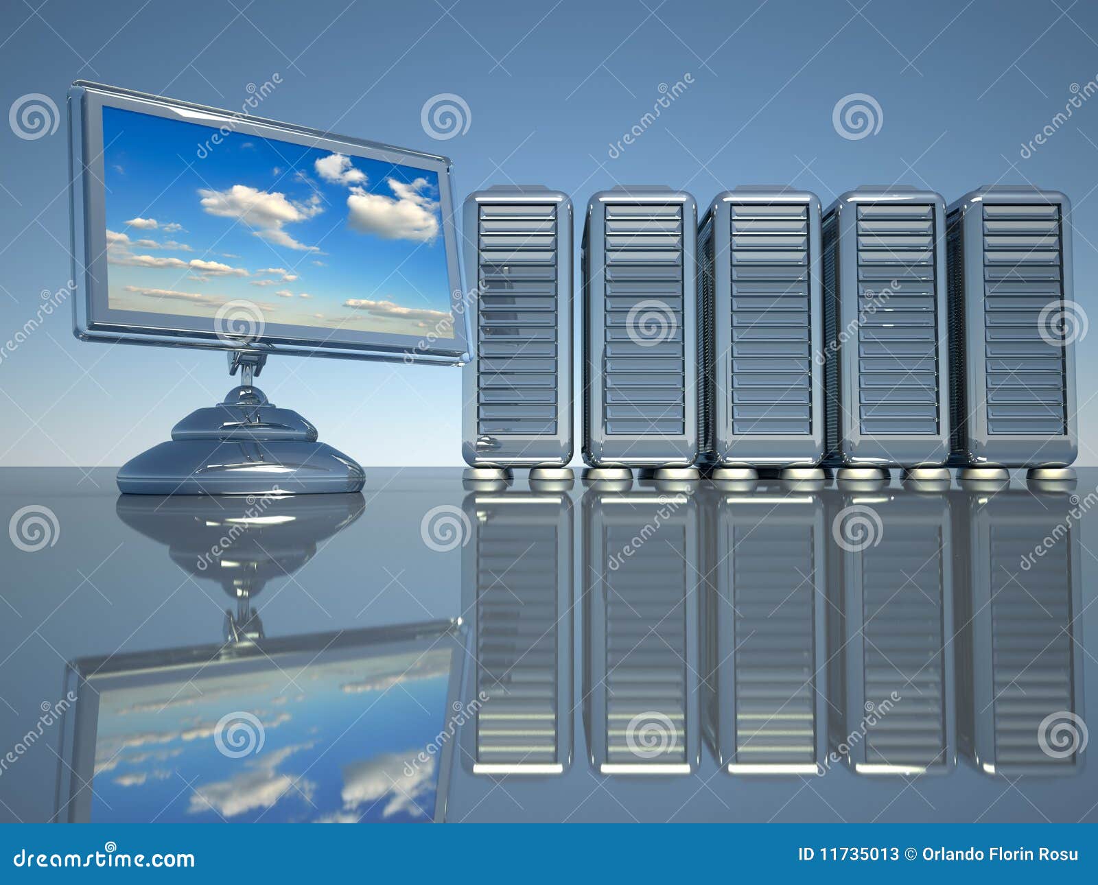 Network servers stock illustration. Illustration of network - 11735013