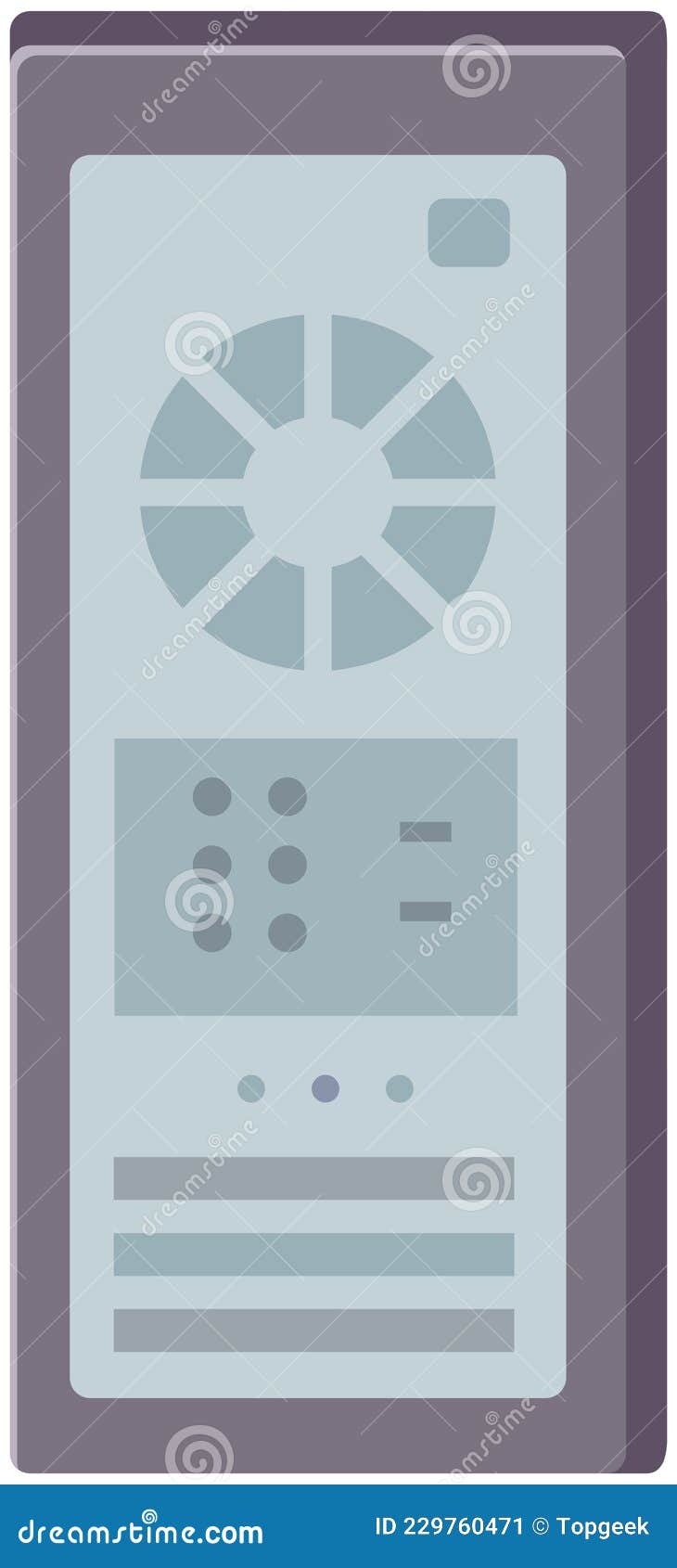 Network Servers Computer Hardware Technology Vector Illustration ...