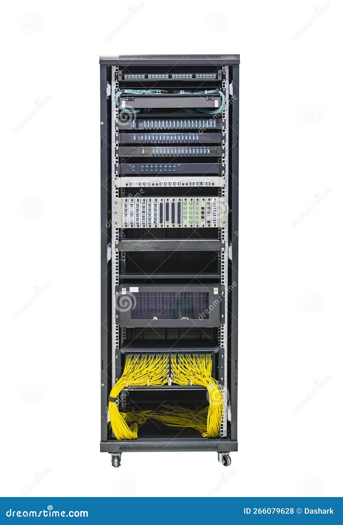 Network Servers in Data Center Isolated on White Stock Photo - Image of ...
