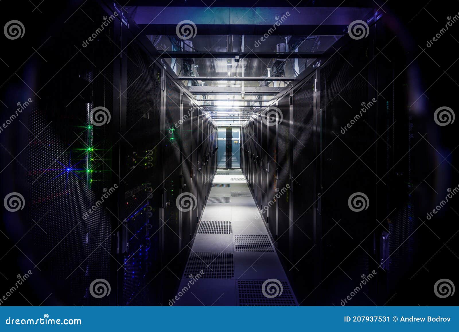 Network Servers in a Data Center. Tier III Carrier Neutral Data Center ...