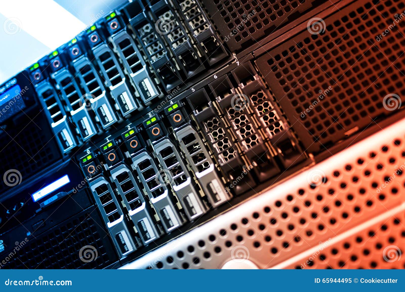 Network servers stock image. Image of firewall, business - 65944495