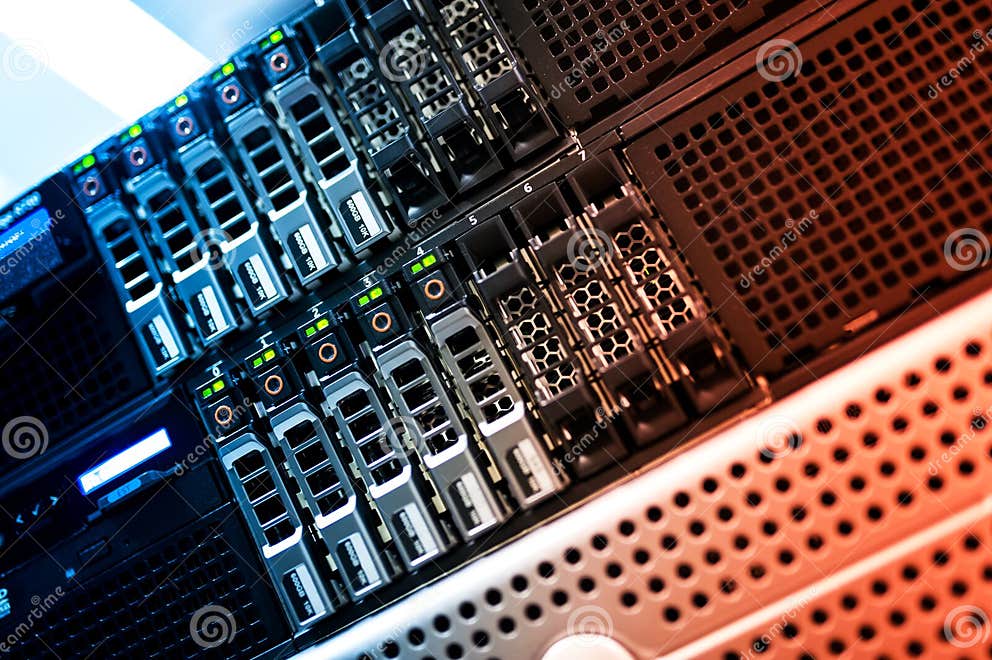 Network servers stock image. Image of firewall, business - 65944495