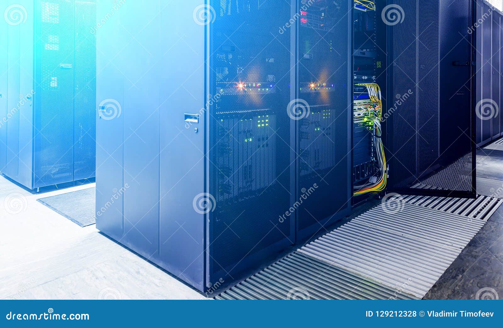 Network Servers in Data Room Domestic Room Stock Photo - Image of ...