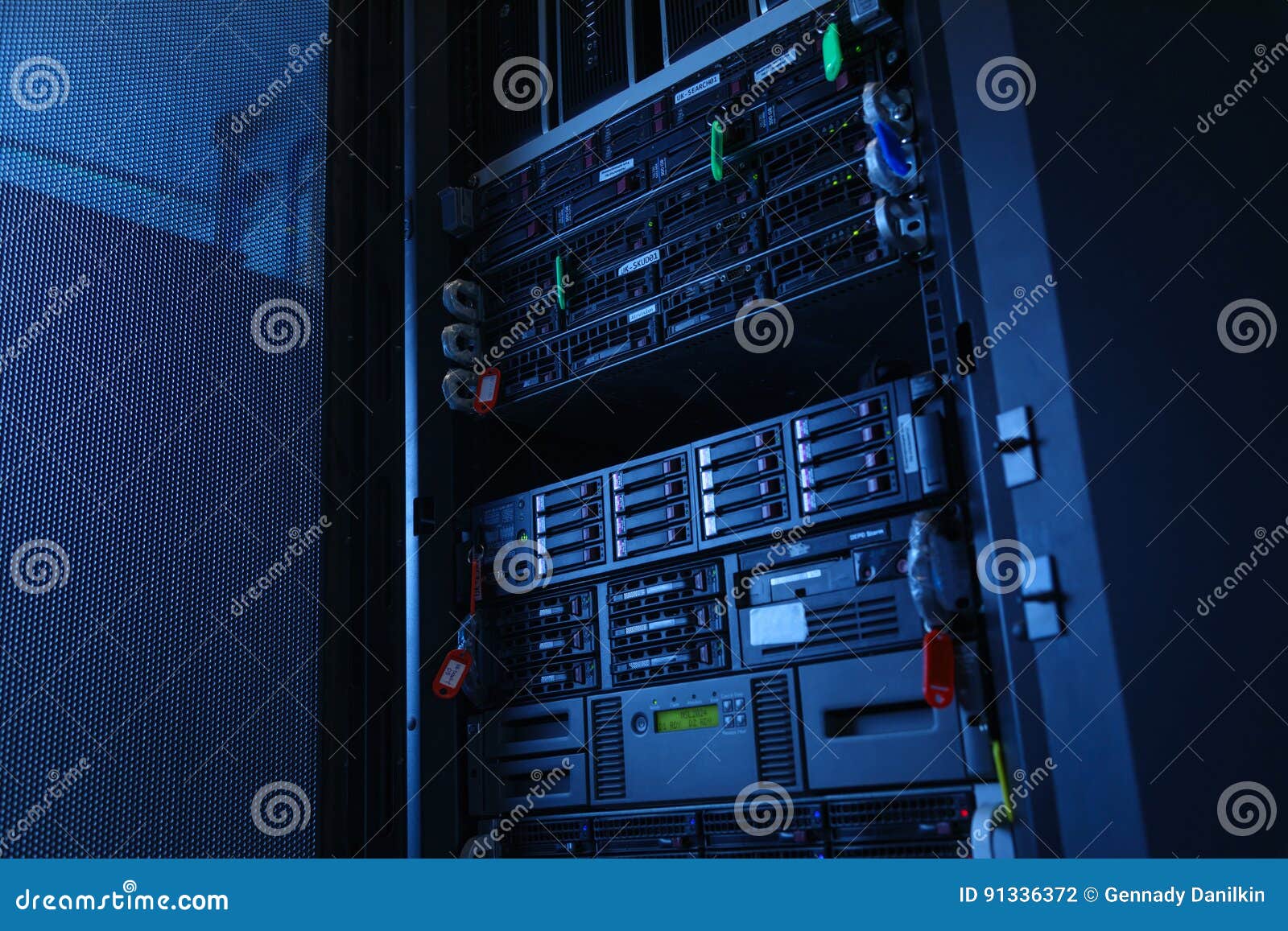Network Servers in Data Room Domestic Room . Stock Photo - Image of ...